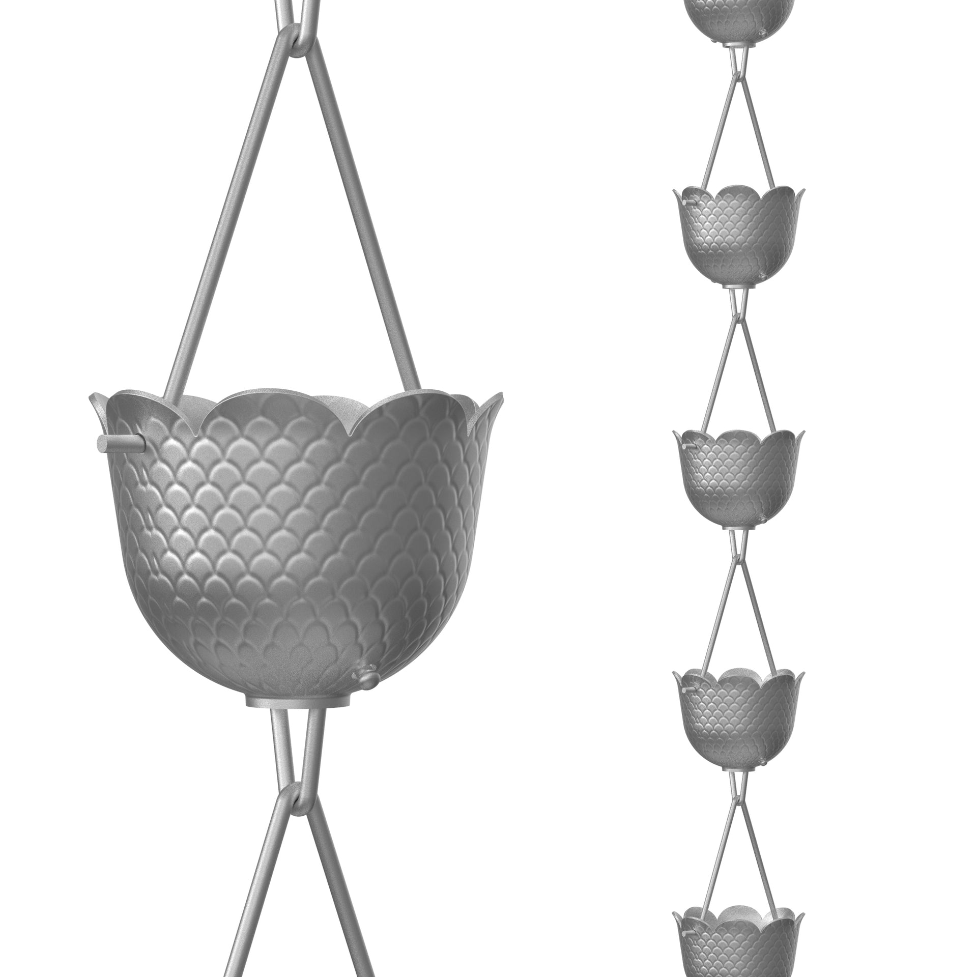 Pineapple (Gray) – Rain Chains Direct